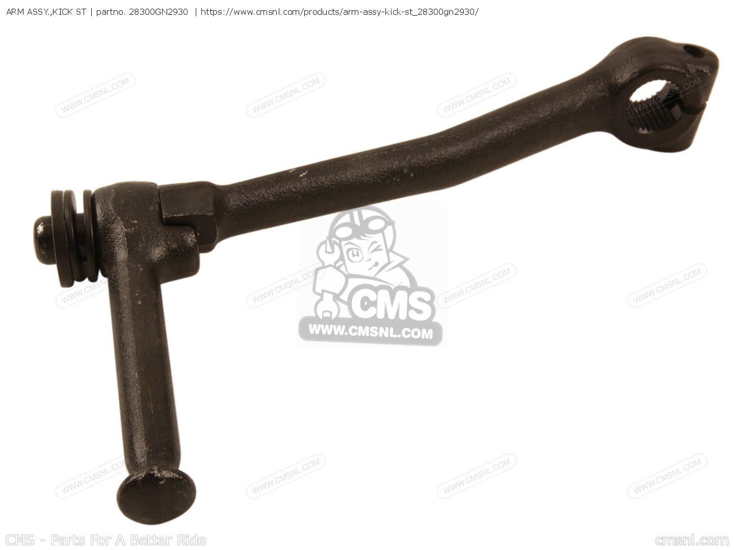 28300GN2930: ARM ASSY.,KICK ST Honda - buy the 28300-GN2-930 at CMSNL