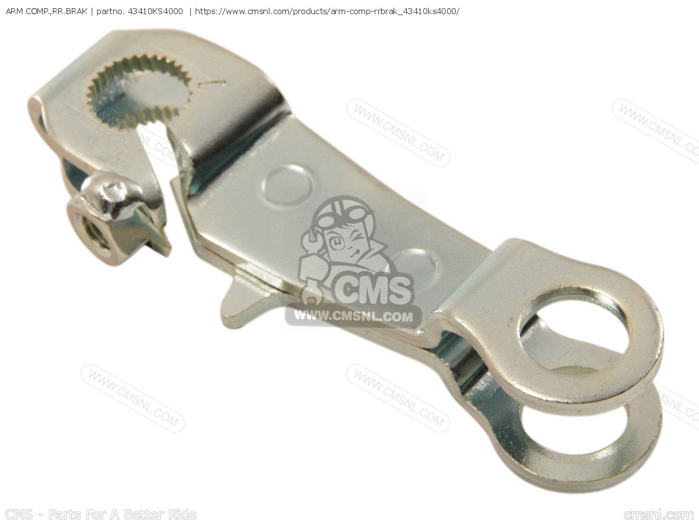 43410KS4000: Arm Comp.,rr.brak Honda - buy the 43410-KS4-000 at CMSNL