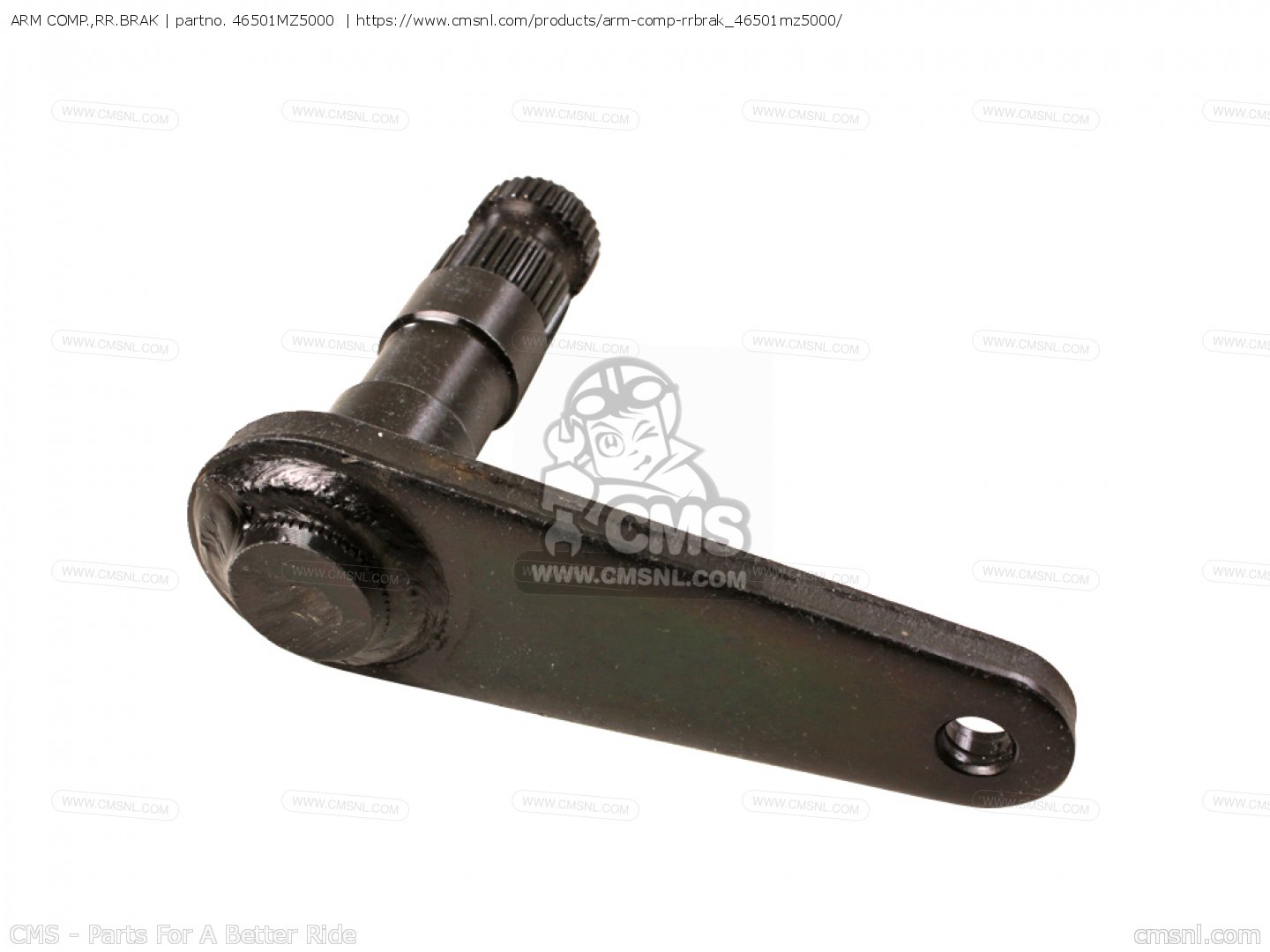 46501MZ5000: Arm Comp.,rr.brak Honda - buy the 46501-MZ5-000 at CMSNL