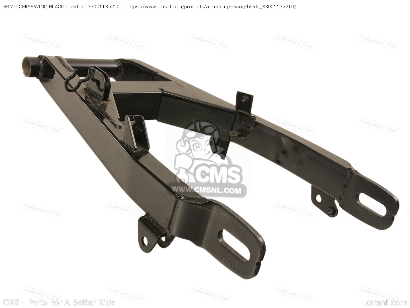33001135210: Arm-comp-swing,black Kawasaki - buy the 33001-1352-10 at CMSNL