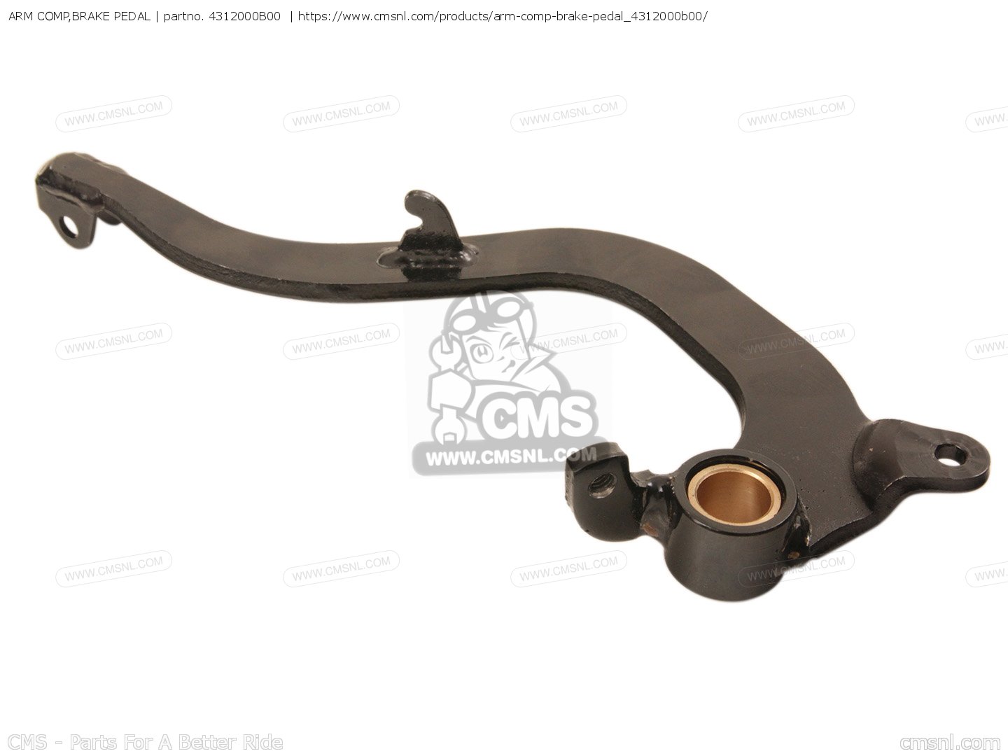4312000B00: ARM COMP,BRAKE PEDAL Suzuki - buy the 43120-00B00 at CMSNL