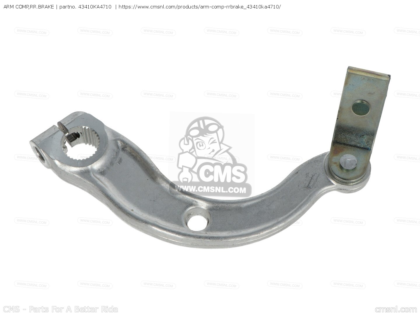 ARM COMP,RR.BRAKE for Honda - order at CMSNL