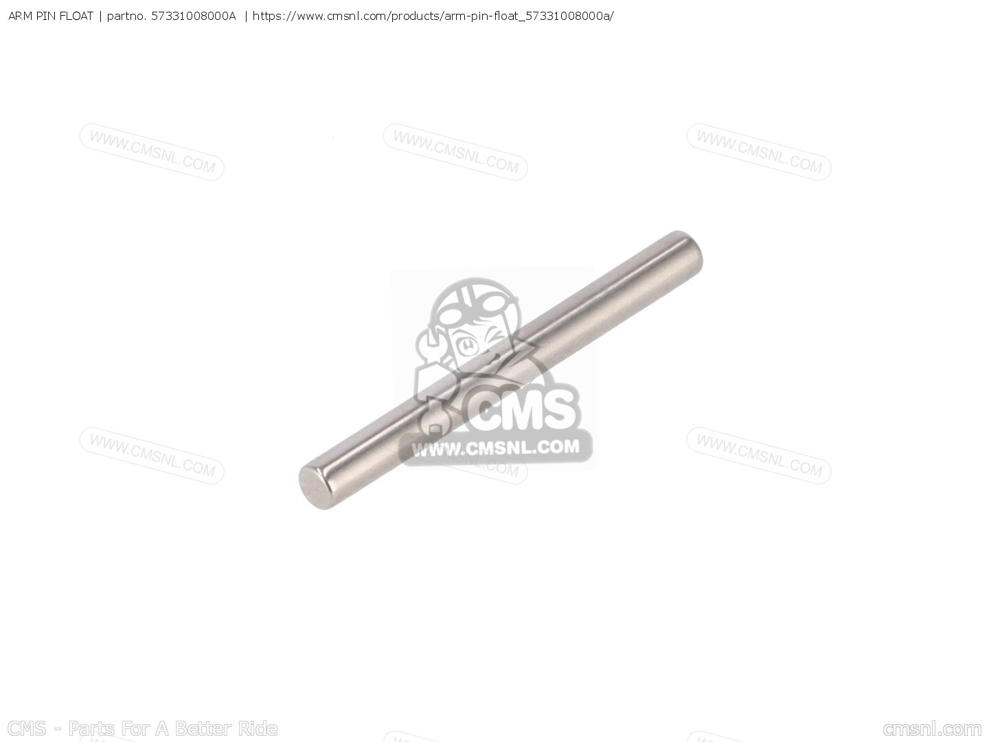 57331008000A: ARM PIN FLOAT Husqvarna - buy the 57331008000 at CMSNL