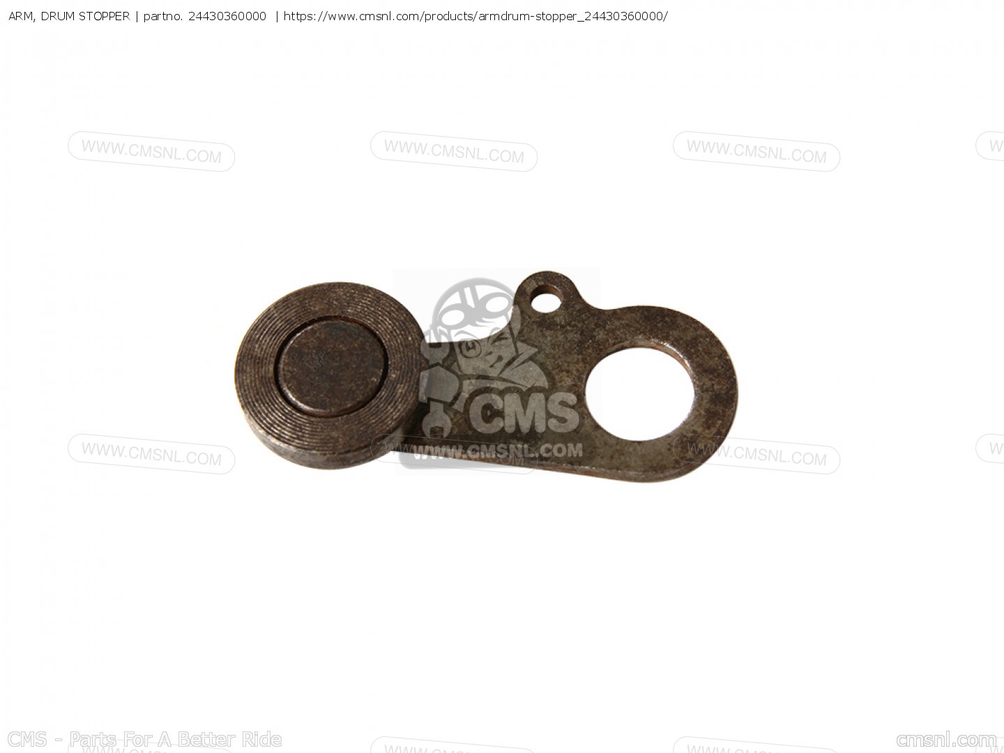 24430360000: Arm, Drum Stopper Honda - buy the 24430-360-000 at CMSNL