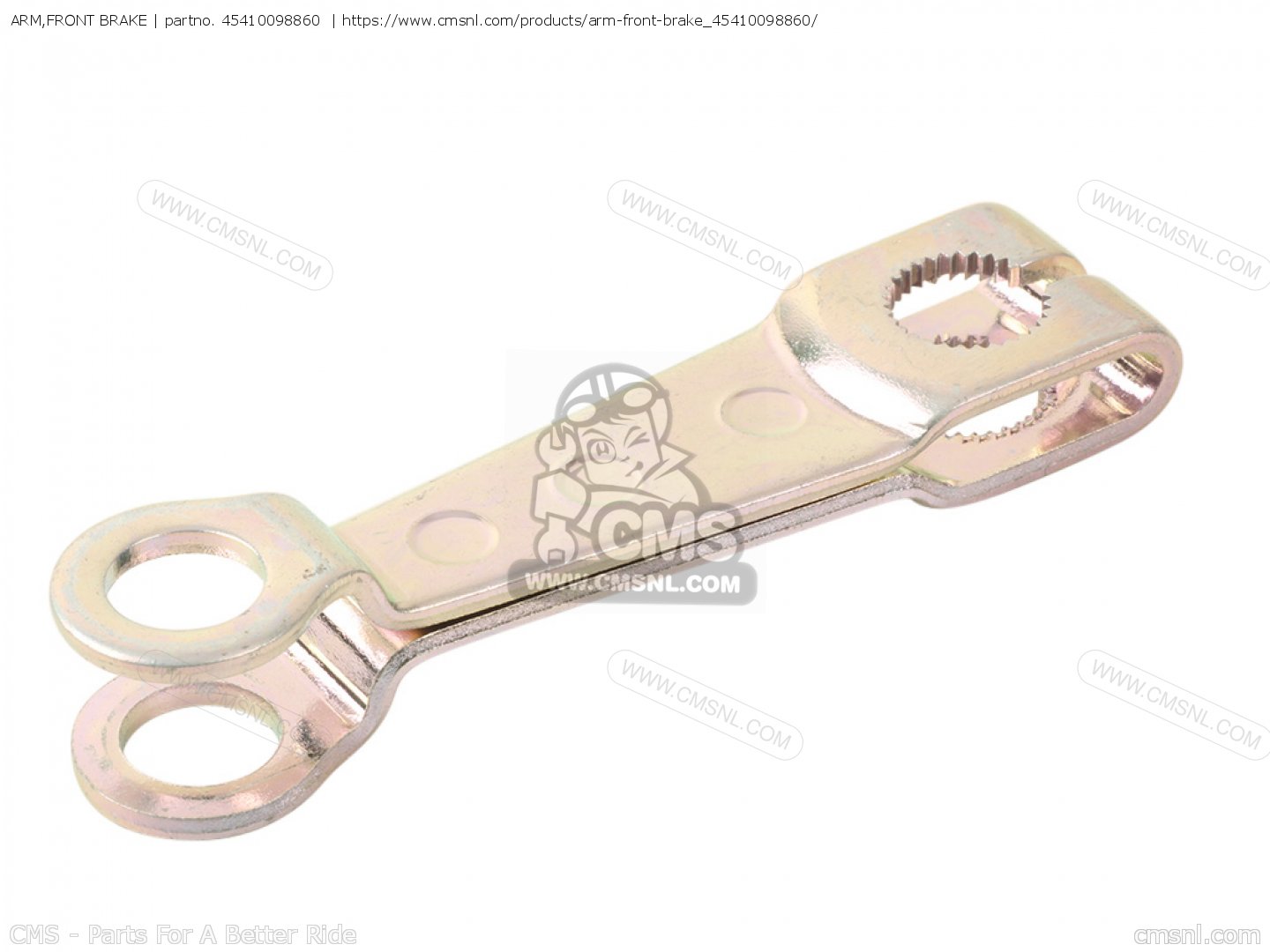45410098860: ARM,FRONT BRAKE Honda - buy the 45410-098-860 at CMSNL