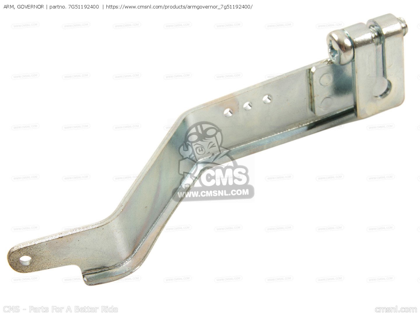 7G51192400: Arm, Governor Yamaha - buy the 7G5-11924-00-00 at CMSNL