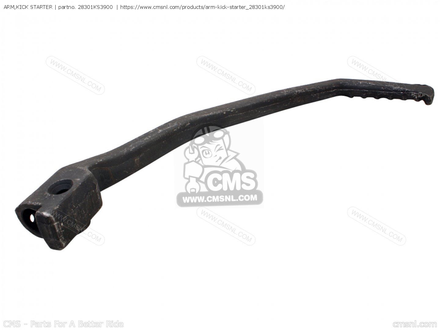 28301KS3900: ARM,KICK STARTER Honda - buy the 28301-KS3-900 at CMSNL