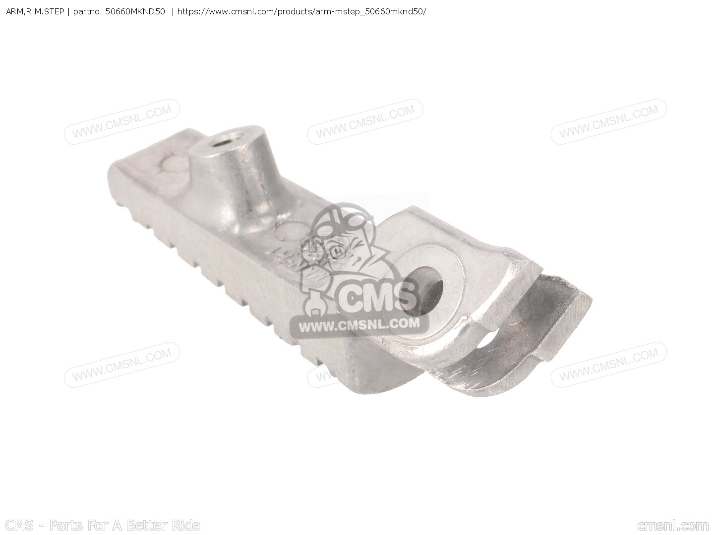 50660MKND50: ARM,R M.STEP Honda - buy the 50660-MKN-D50 at CMSNL