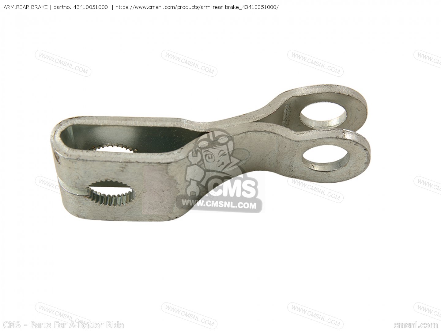 43410051000: Arm,rear Brake Honda - buy the 43410-051-000 at CMSNL