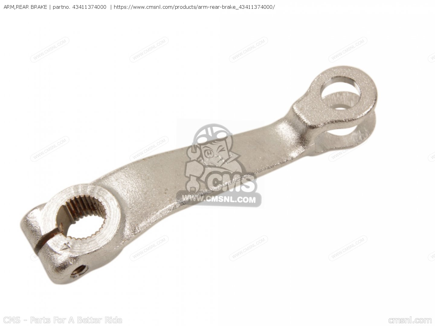 43411374000: Arm,rear Brake Honda - buy the 43411-374-000 at CMSNL