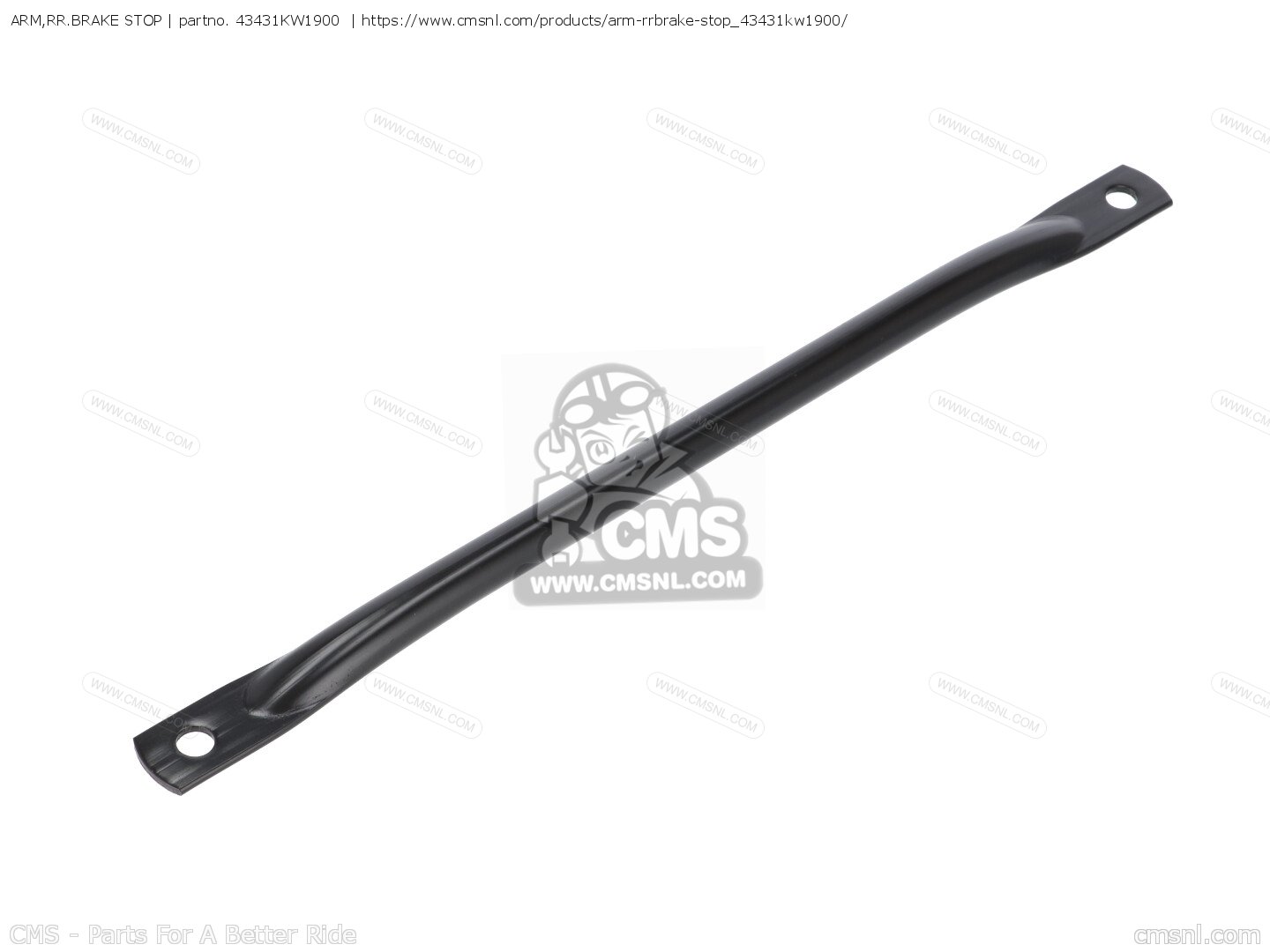 43431KW1900: ARM,RR.BRAKE STOP Honda - buy the 43431-KW1-900 at CMSNL