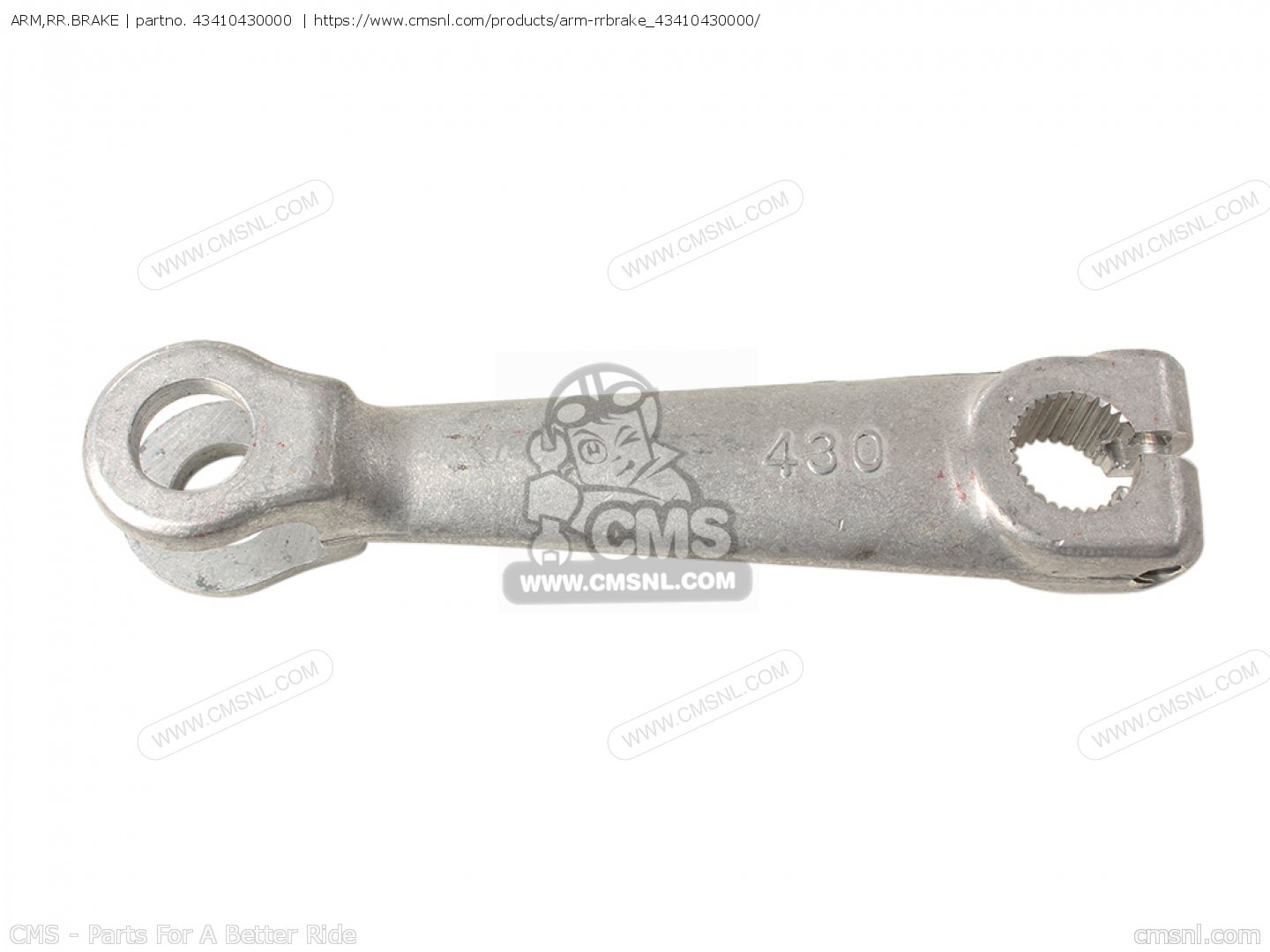 43410430000: ARM,RR.BRAKE Honda - buy the 43410-430-000 at CMSNL