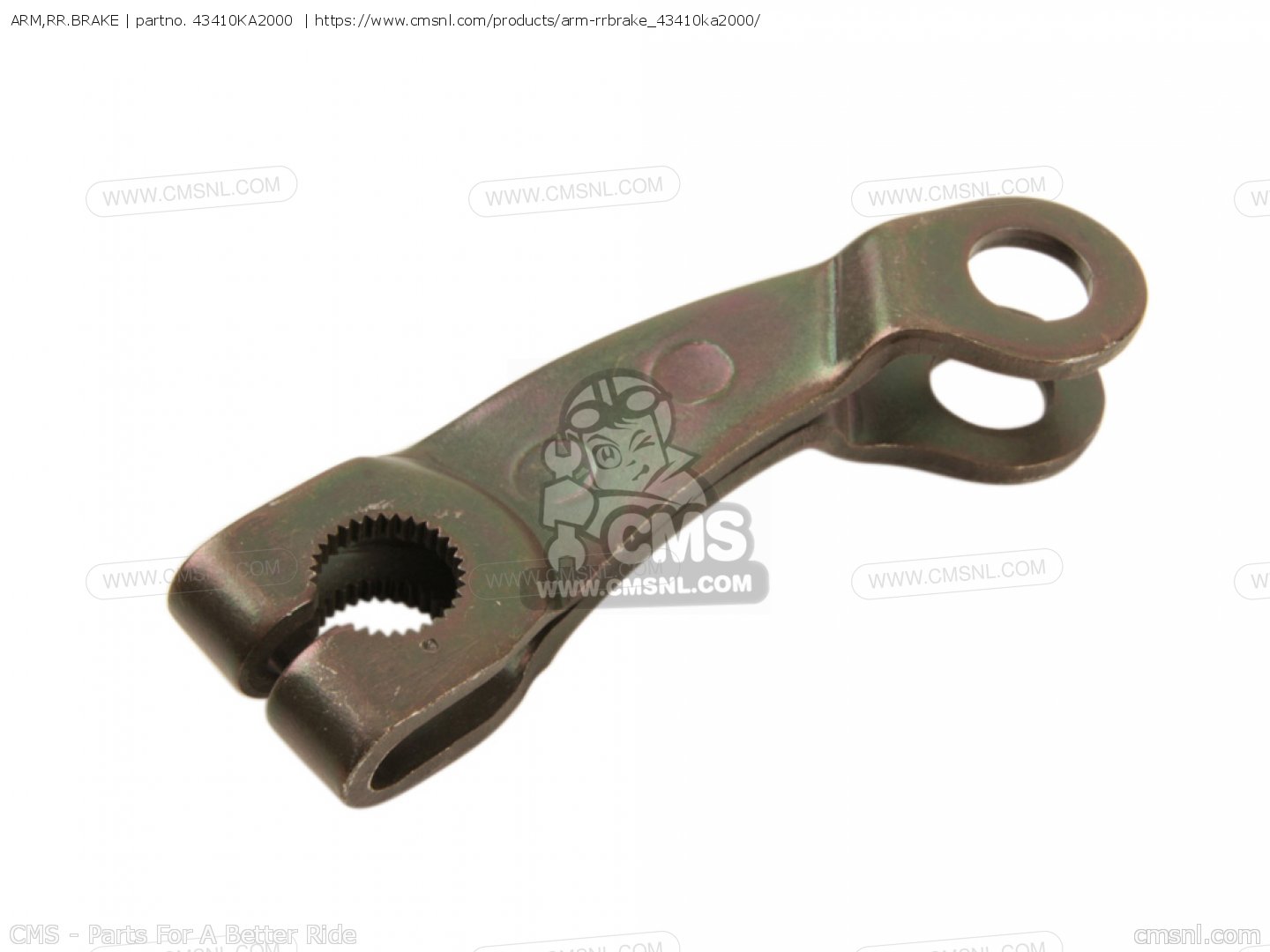 43410KA2000: ARM,RR.BRAKE Honda - buy the 43410-KA2-000 at CMSNL