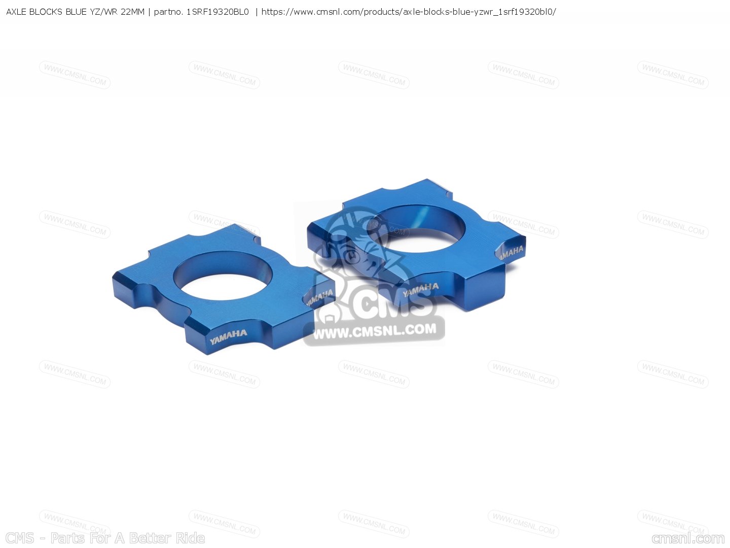 1SRF19320BL0: AXLE BLOCKS BLUE YZ/WR 22MM Yamaha - buy the 1SR-F1932-0B ...
