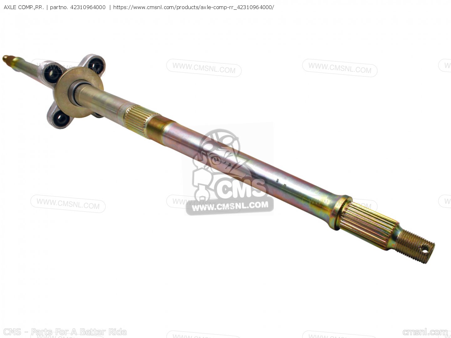 42310964000: Axle Comp.,rr. Honda - buy the 42310-964-000 at CMSNL