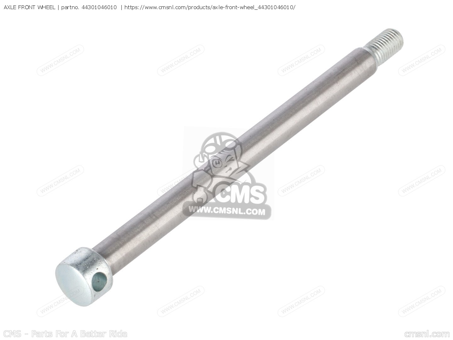 44301046010: AXLE FRONT WHEEL Honda - buy the 44301-046-010 at CMSNL