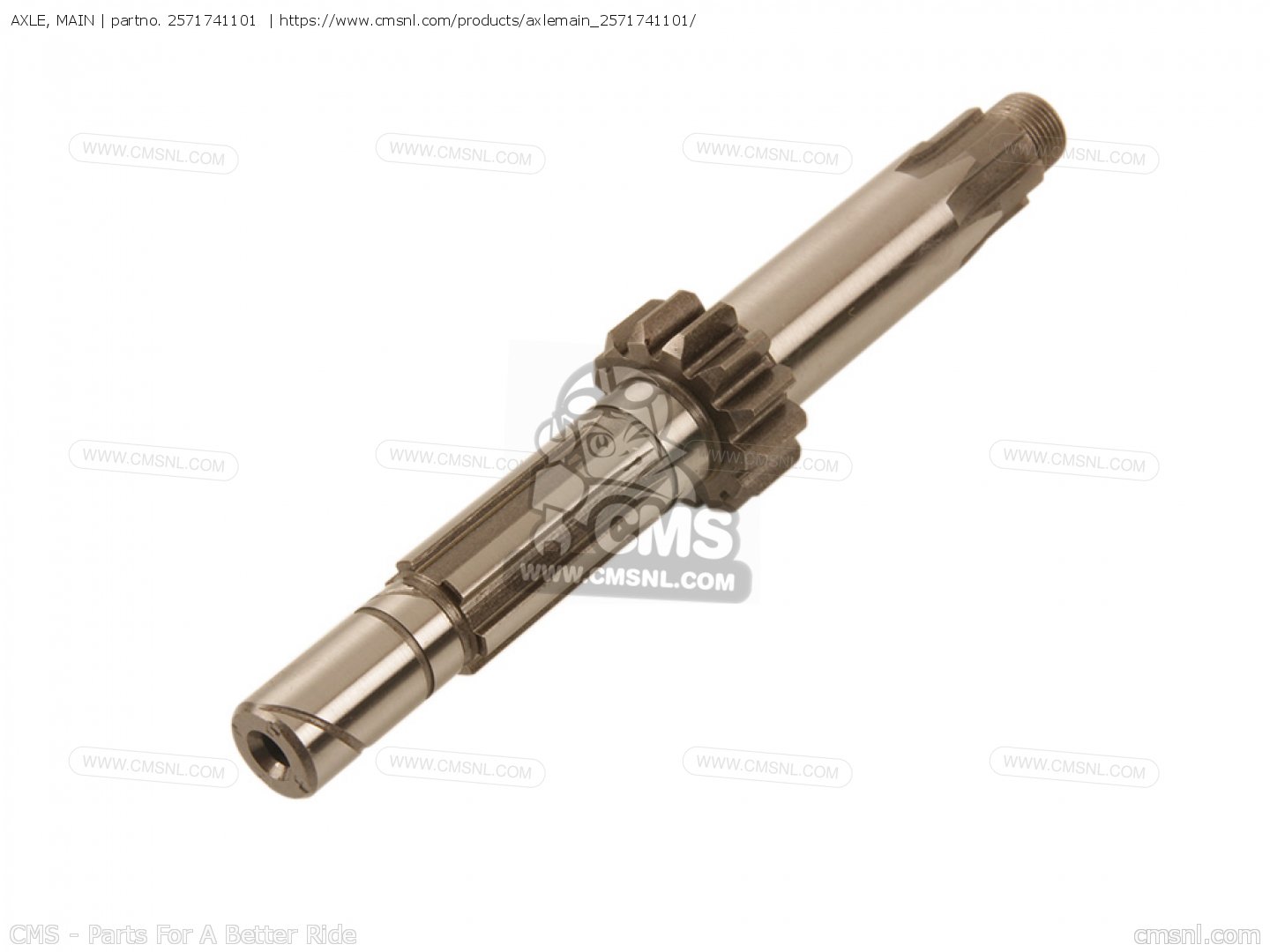 2571741101: AXLE, MAIN Yamaha - buy the 257-17411-01-00 at CMSNL