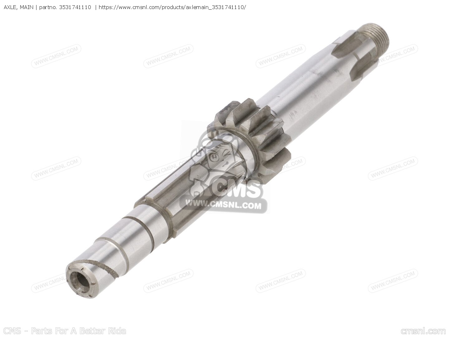 3531741110: AXLE, MAIN Yamaha - buy the 353-17411-10-00 at CMSNL