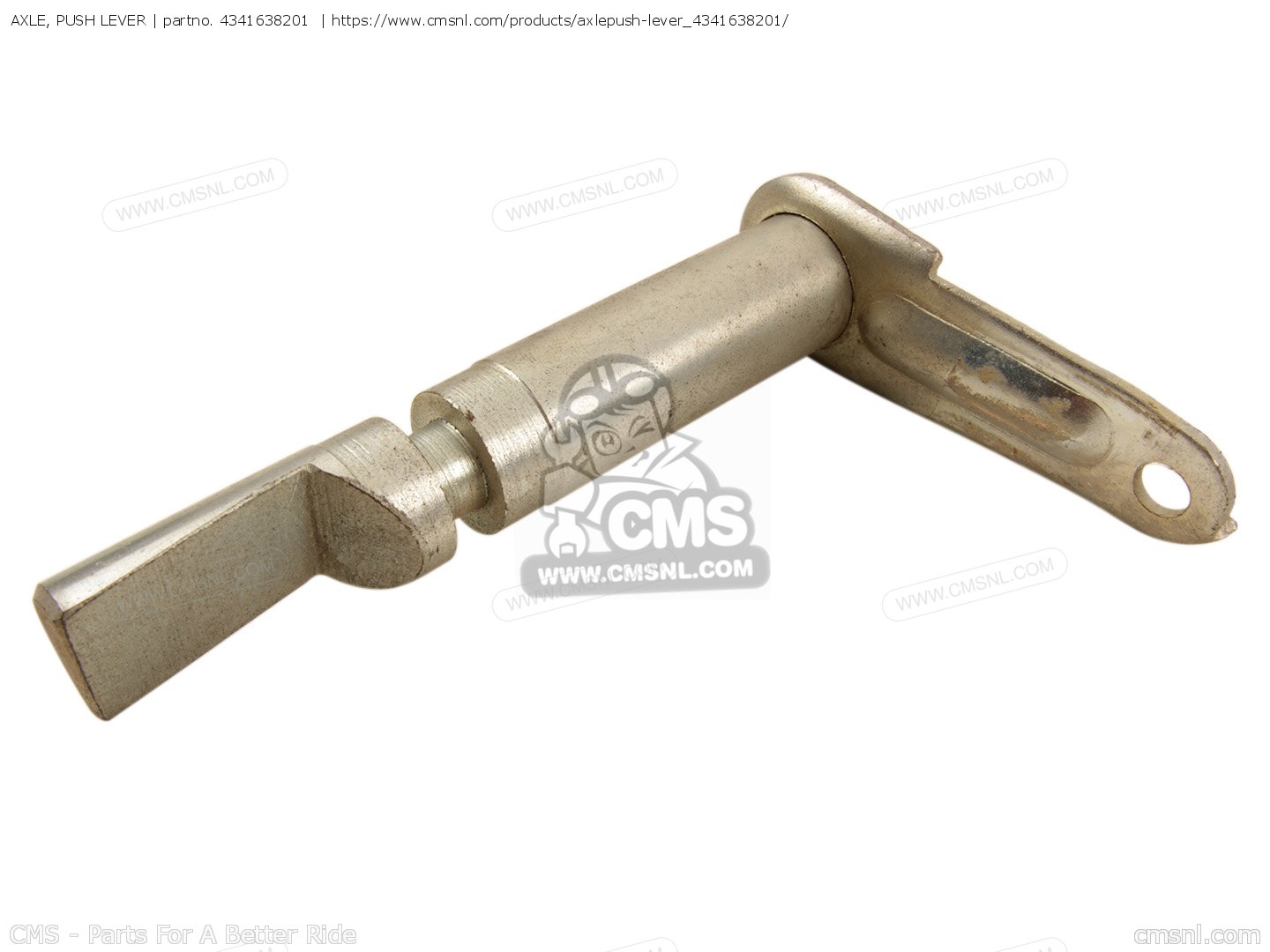 4341638201: AXLE, PUSH LEVER Yamaha - buy the 434-16382-01-00 at CMSNL