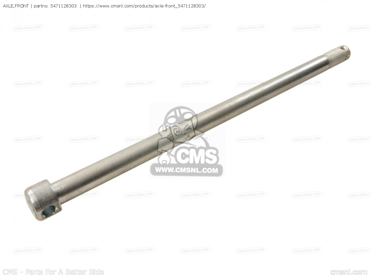 5471128303: AXLE,FRONT Suzuki - buy the 54711-28303 at CMSNL