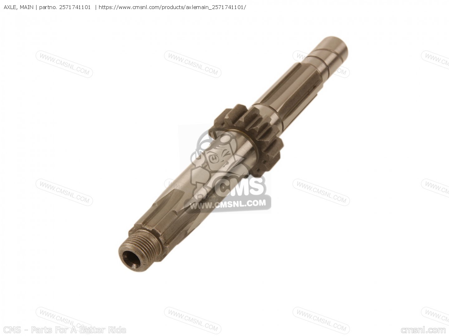 2571741101: Axle, Main Yamaha - buy the 257-17411-01 at CMSNL