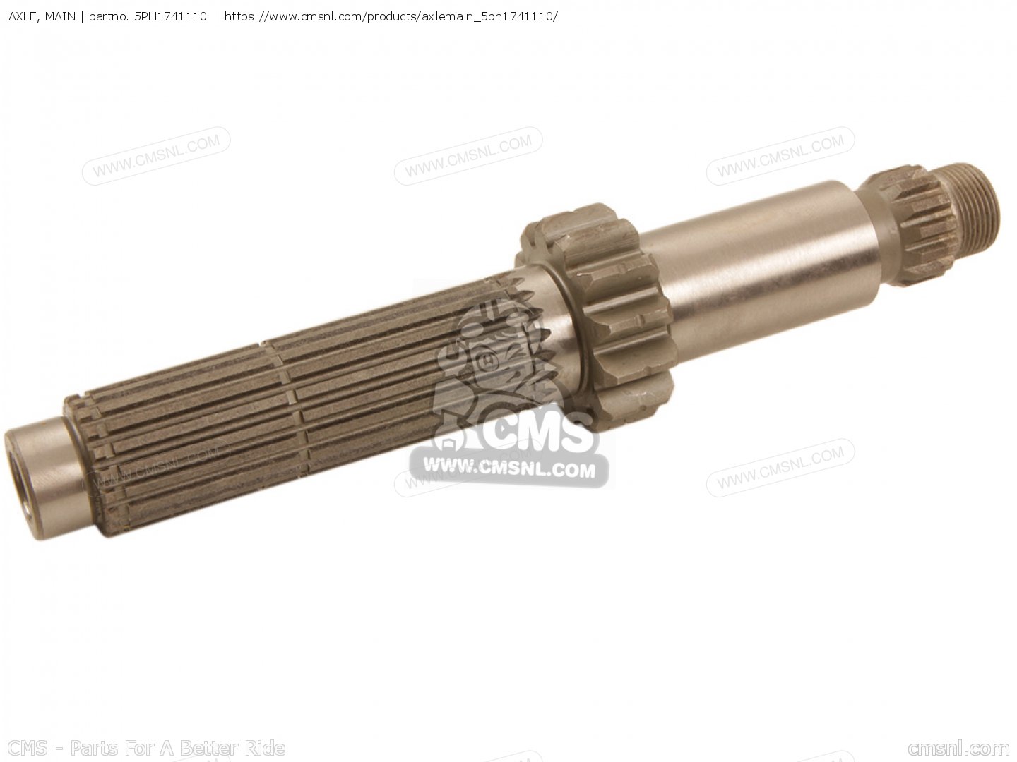 5PH1741110: Axle, Main Yamaha - buy the 5PH-17411-10 at CMSNL