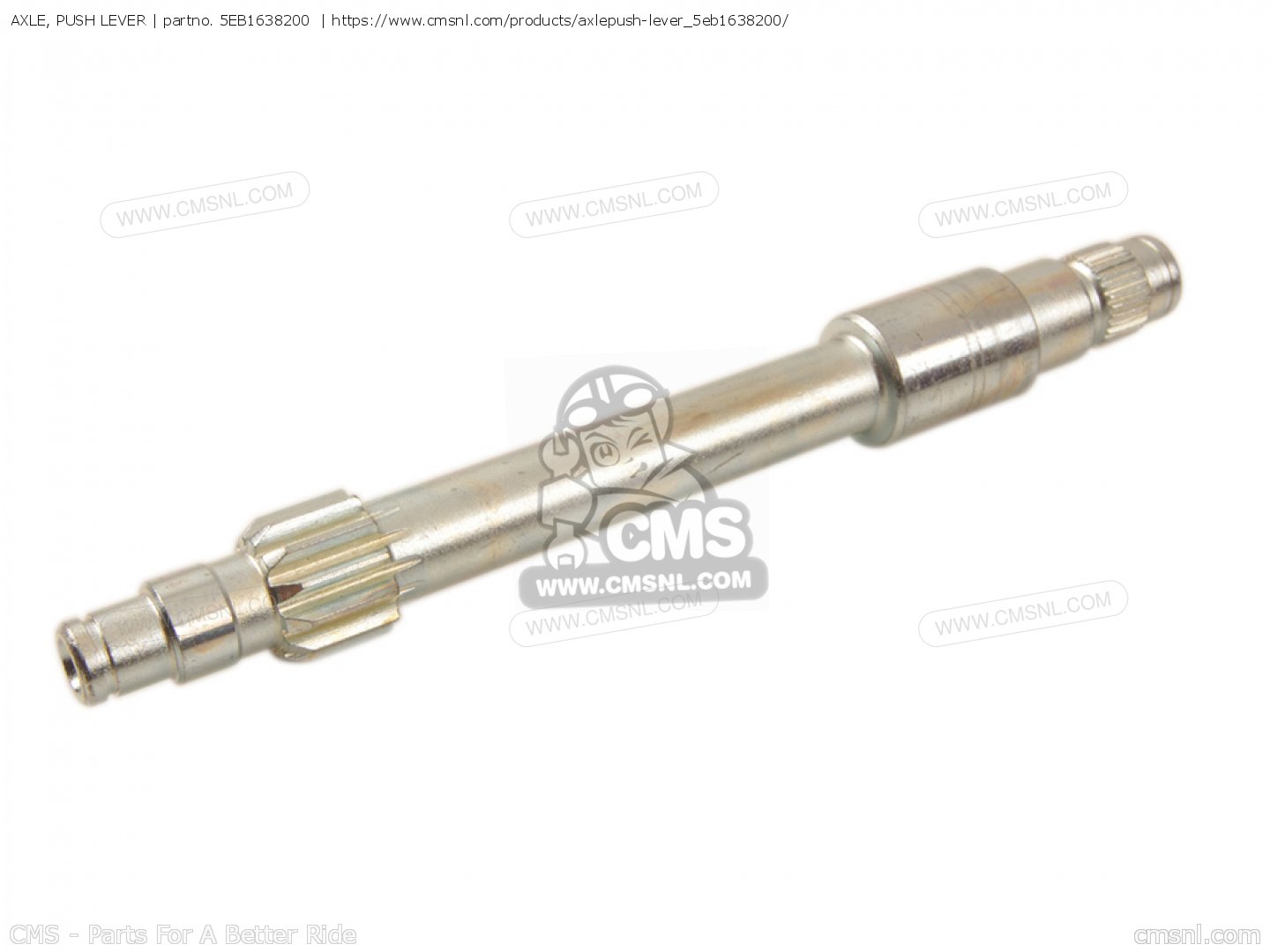 5EB1638200: Axle, Push Lever Yamaha - buy the 5EB-16382-00-00 at CMSNL