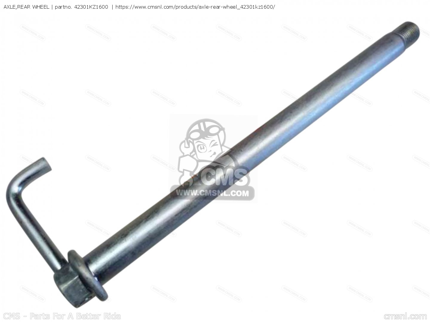 AXLE,REAR WHEEL for Honda - order at CMSNL