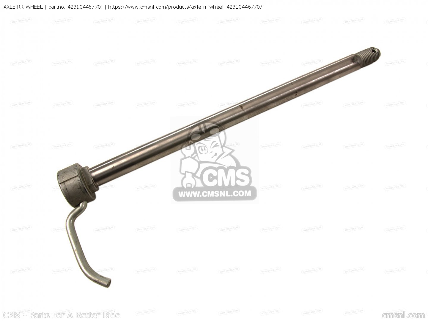 AXLE,RR WHEEL for XR200 1984 (E) USA - order at CMSNL