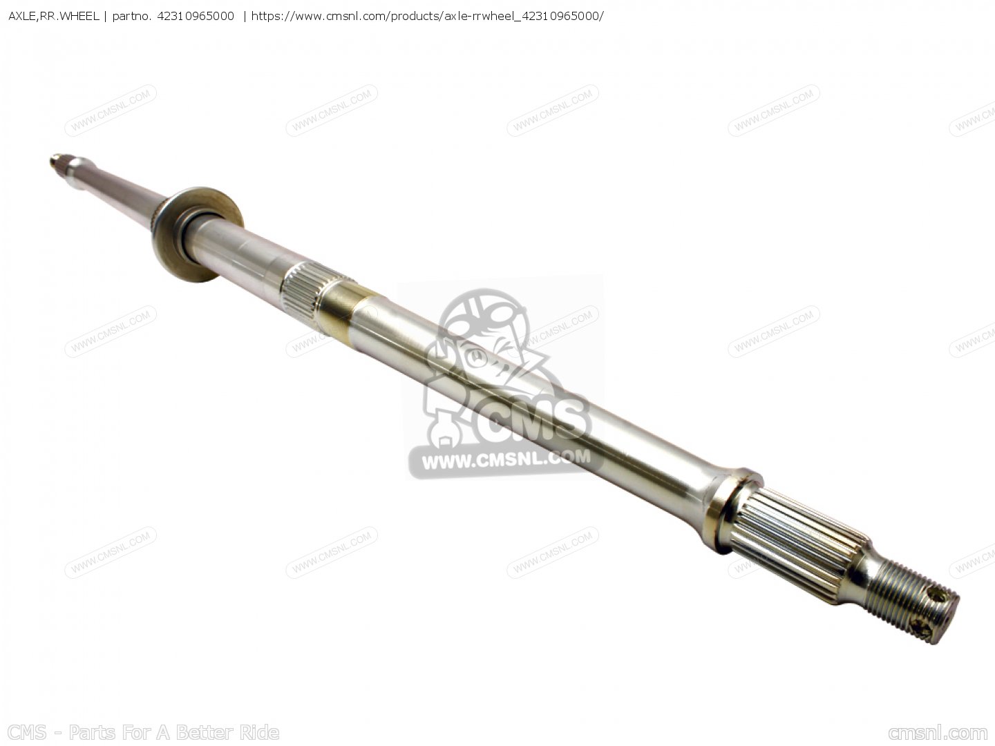 AXLE,RR.WHEEL for Honda - order at CMSNL
