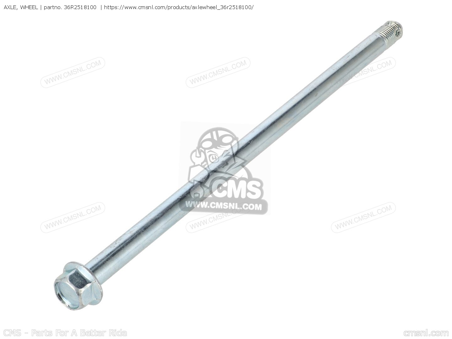 AXLE, WHEEL for YT60L TRI-ZINGER 1984 USA - order at CMSNL