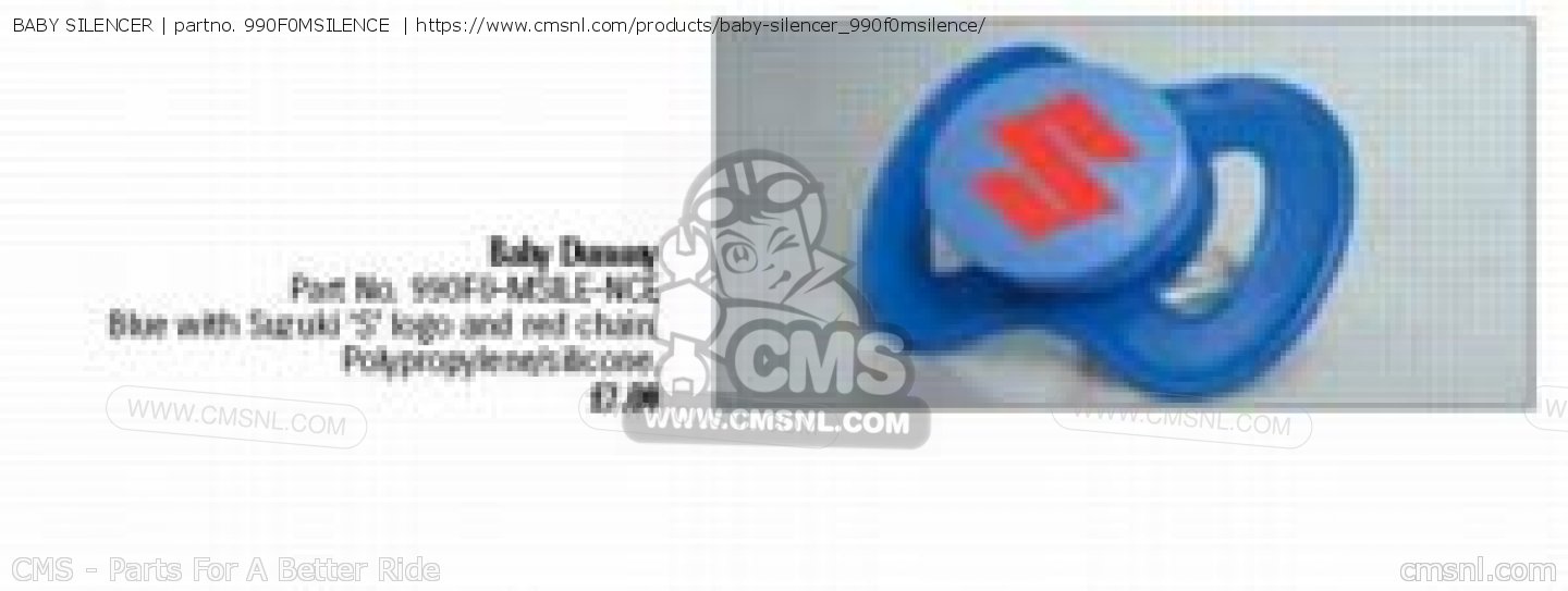 990F0MSILENCE: BABY SILENCER Suzuki - buy the 990F0-MSILE-NCE at CMSNL