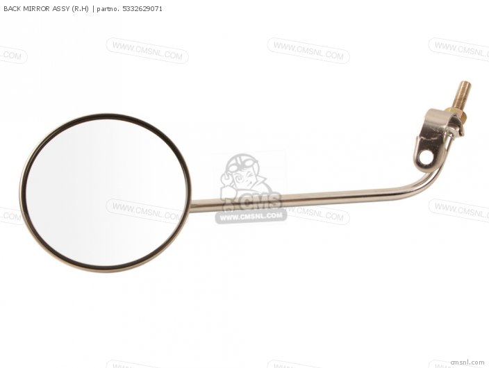 5332629071: Back Mirror Assy (r.h) Yamaha - buy the 533-26290-71 at CMSNL