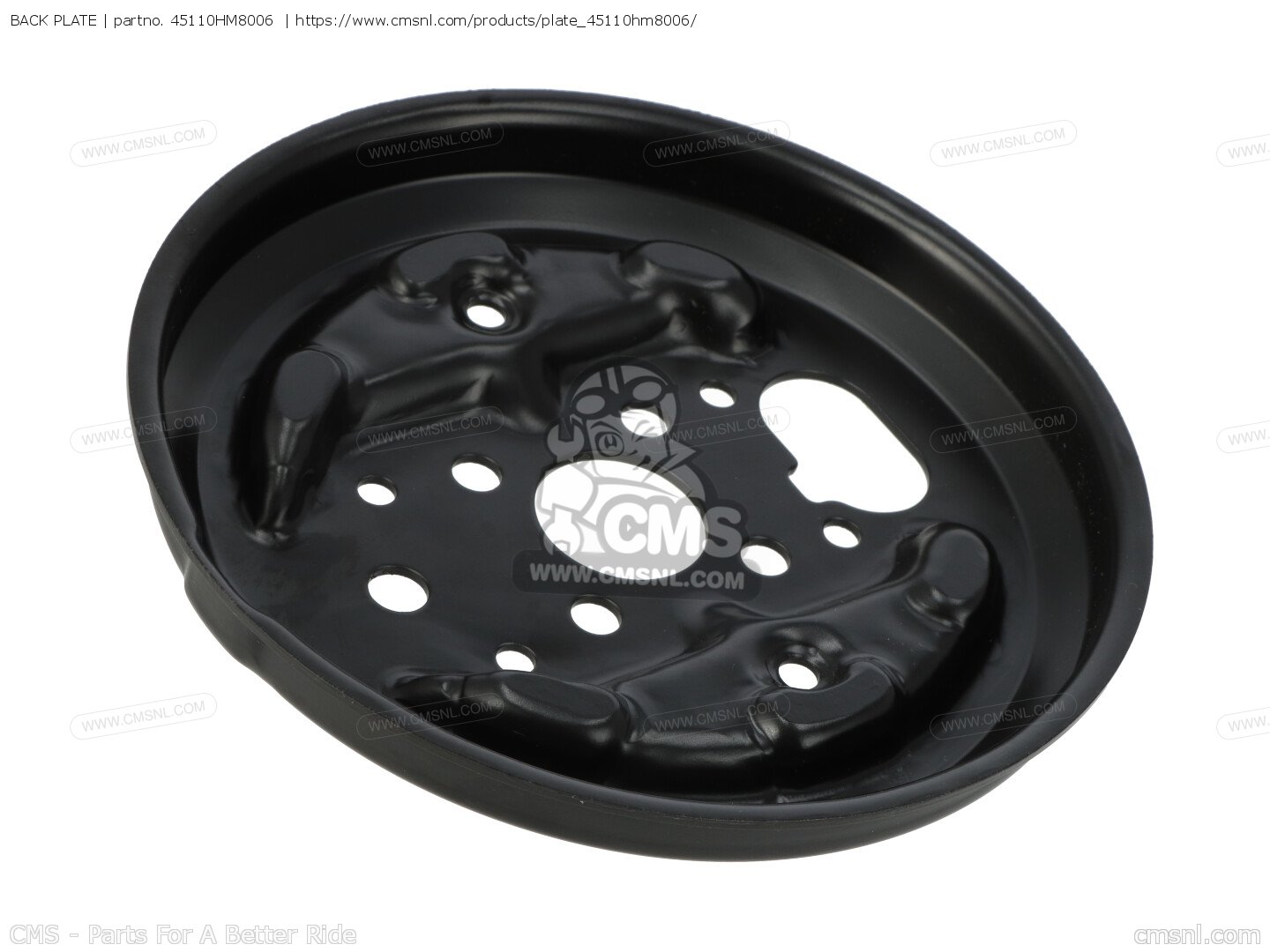45110HM8006: BACK PLATE Honda - buy the 45110-HM8-006 at CMSNL