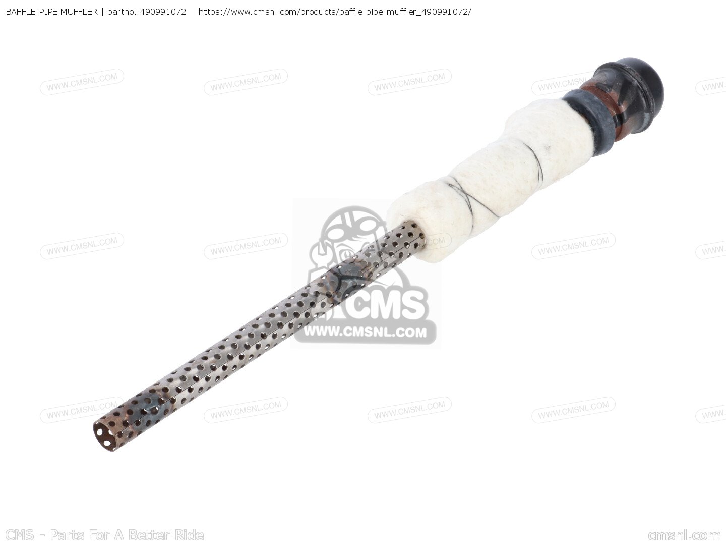 490991072: BAFFLE-PIPE MUFFLER Kawasaki - buy the 49099-1072 at CMSNL