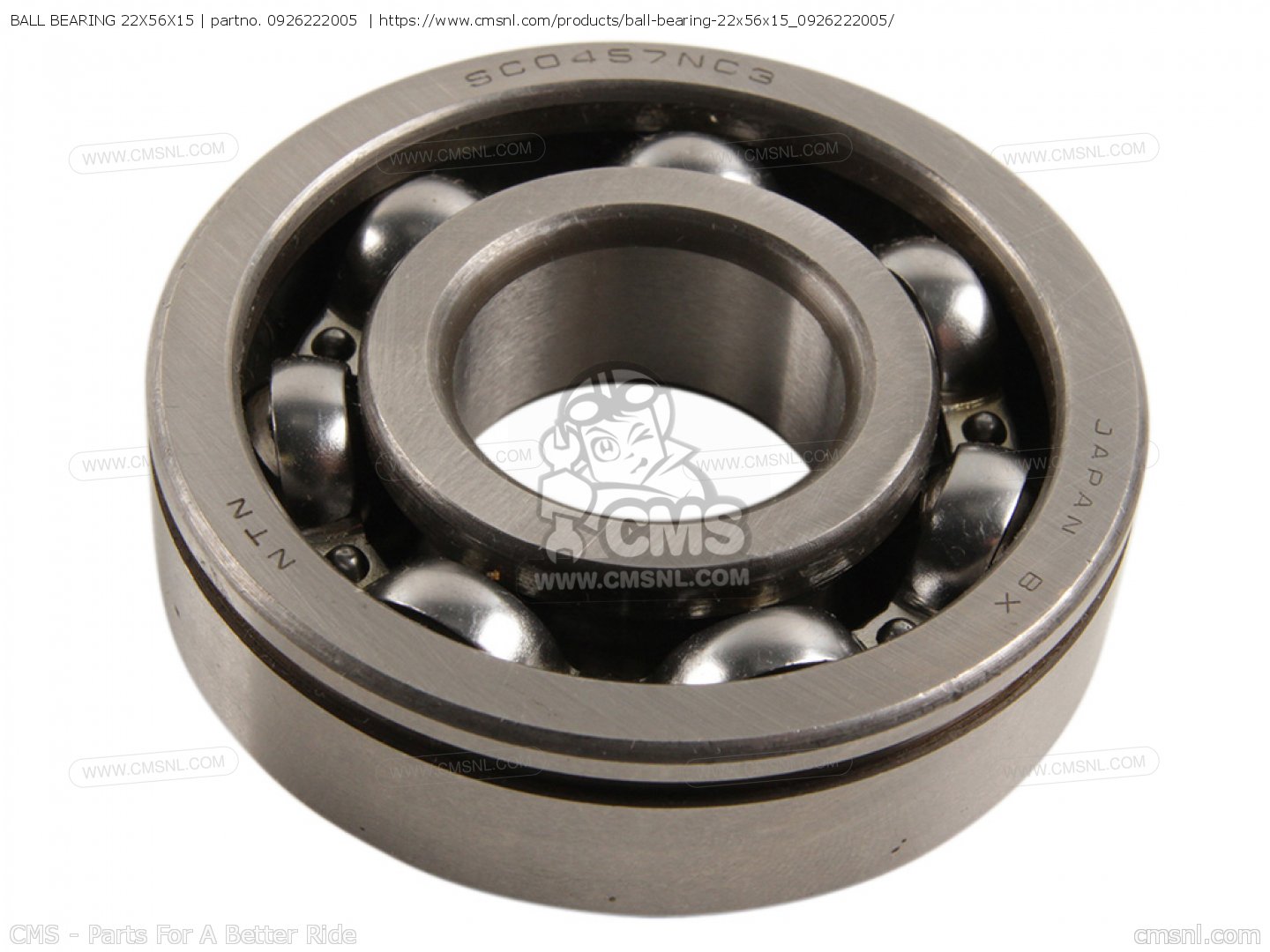 0926222005: BALL BEARING 22X56X15 Suzuki - buy the 09262-22005 at CMSNL
