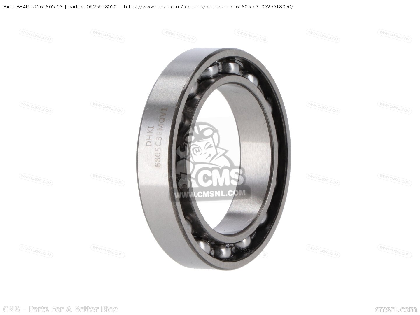 0625618050: BALL BEARING 61805 C3 KTM - buy the 0625618050 at CMSNL