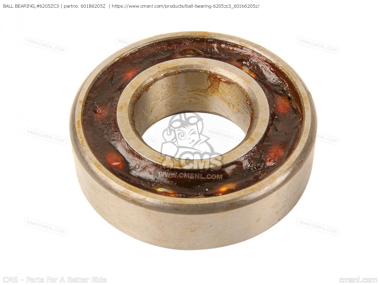 601B6205Z: BALL BEARING,#6205ZC3 Kawasaki - buy the 601B6205Z at CMSNL