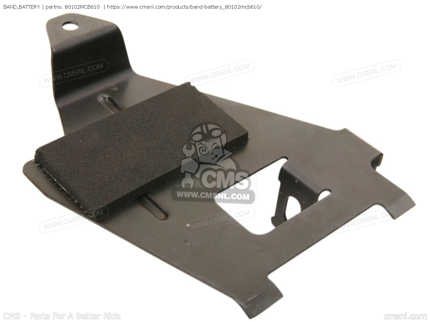 80102MCB610: BAND,BATTERY Honda - buy the 80102-MCB-610 at CMSNL