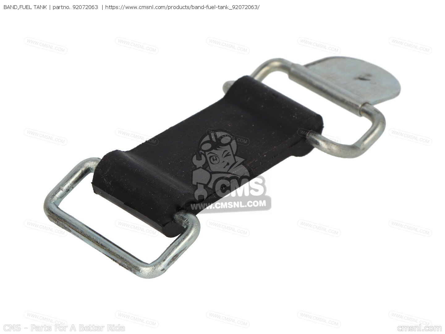92072063: BAND,FUEL TANK Kawasaki - buy the 92072-063 at CMSNL