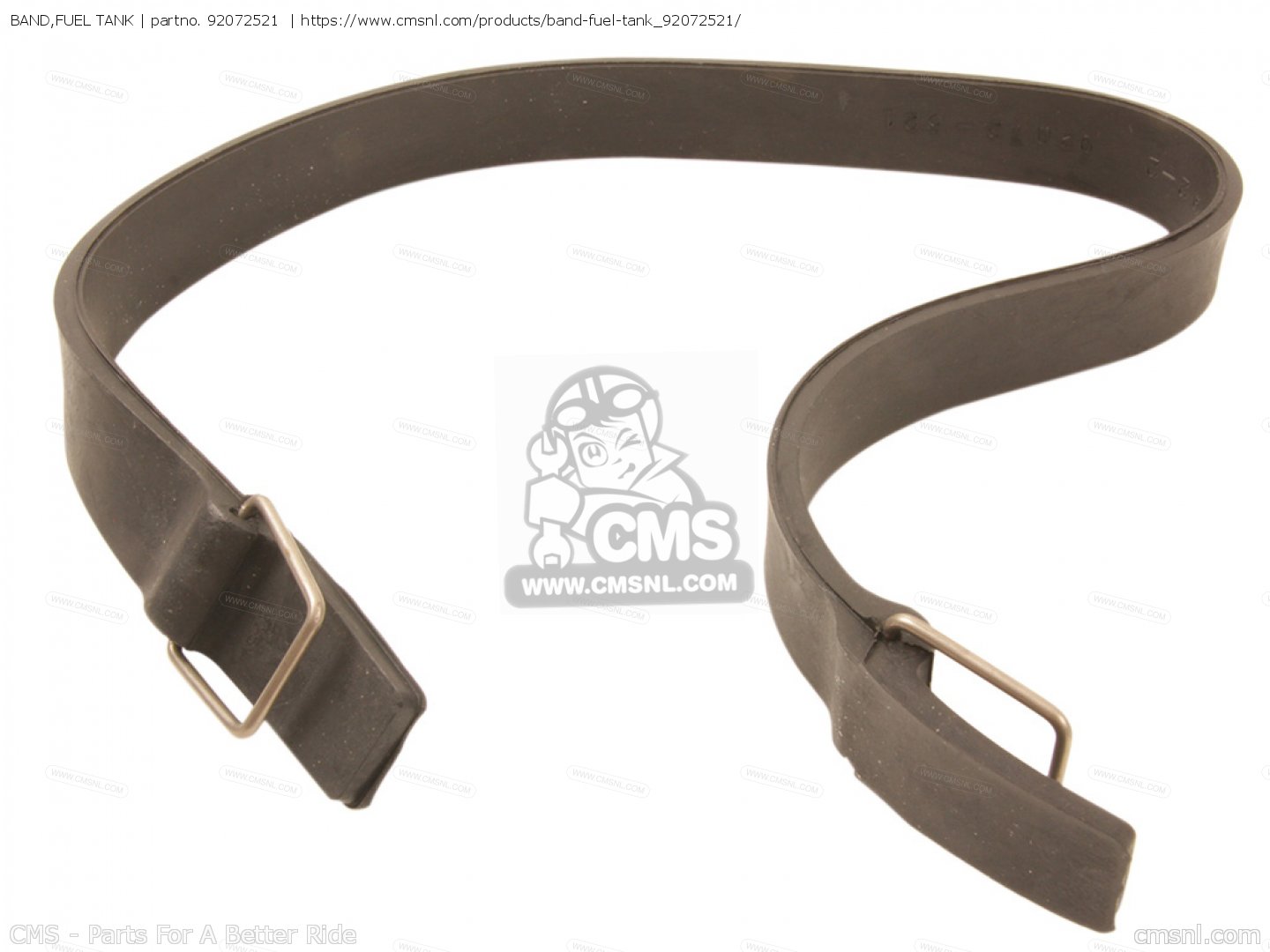 92072521: BAND,FUEL TANK Kawasaki - buy the 92072-521 at CMSNL
