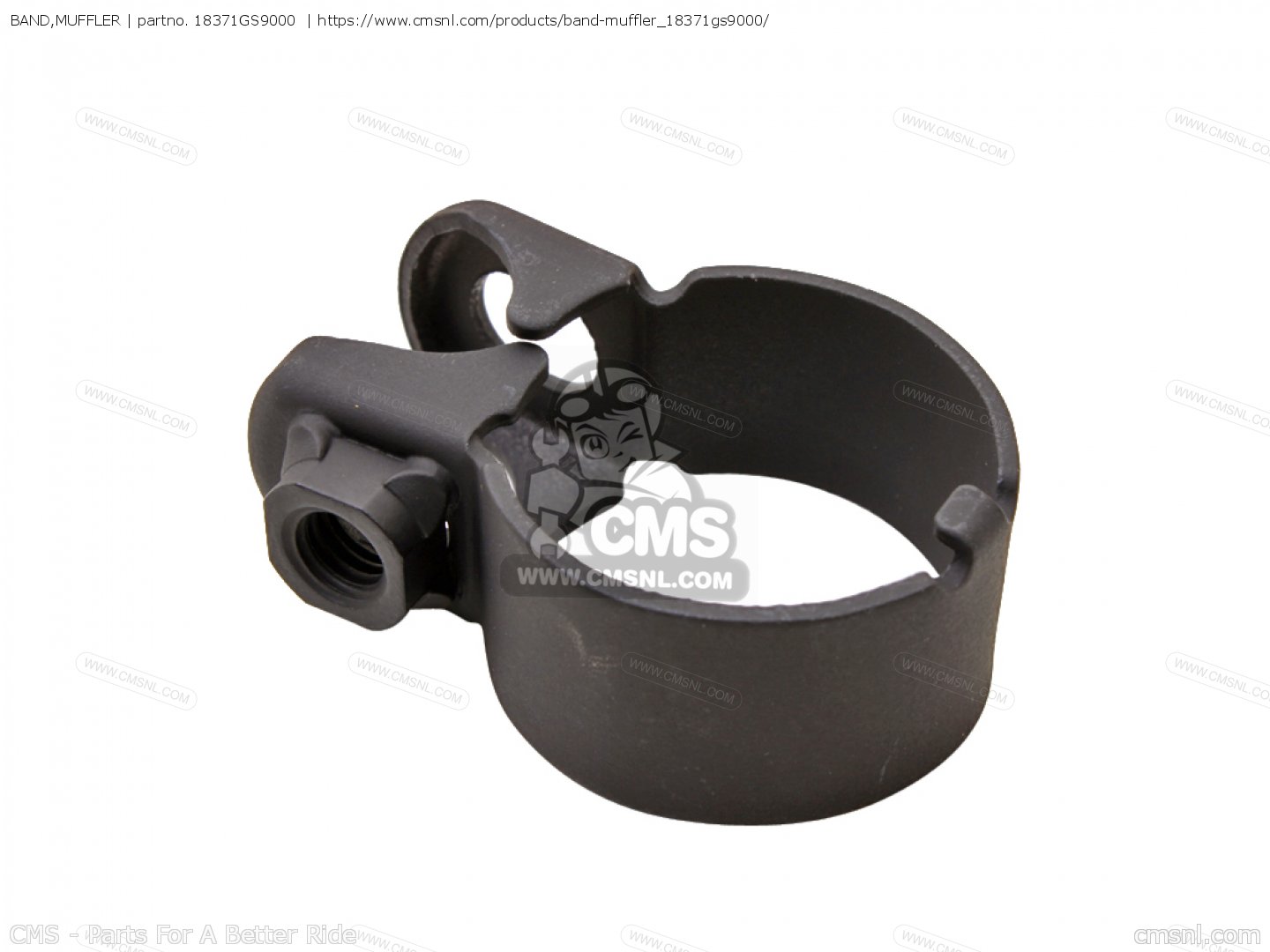 18371GS9000: BAND,MUFFLER Honda - buy the 18371-GS9-000 at CMSNL