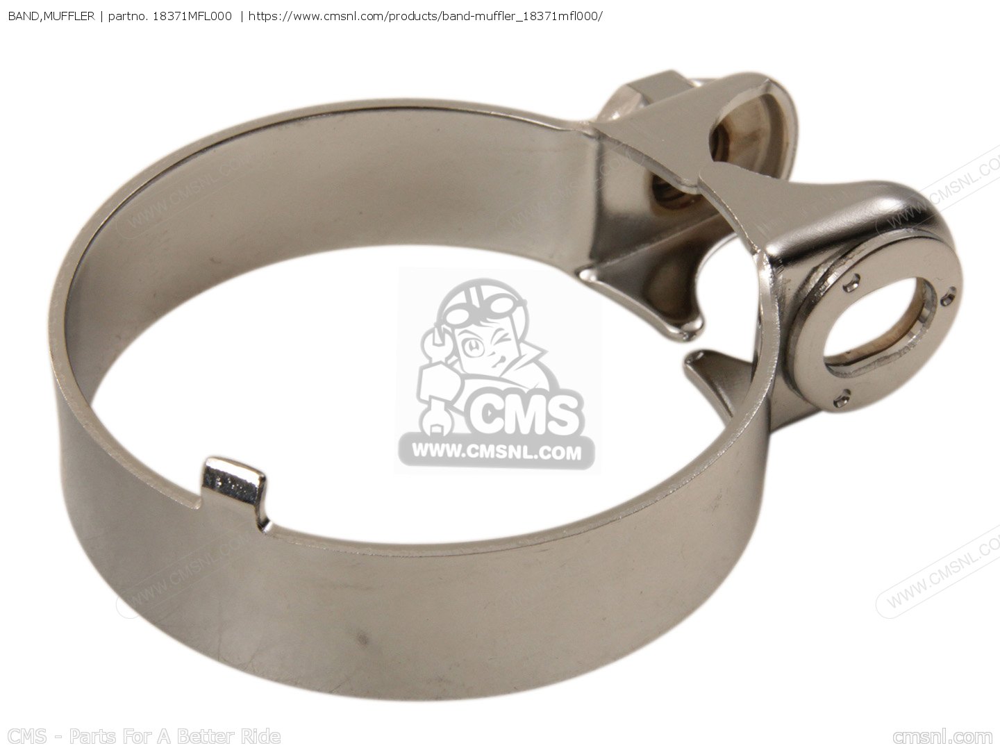 18371MFL000: BAND,MUFFLER Honda - buy the 18371-MFL-000 at CMSNL
