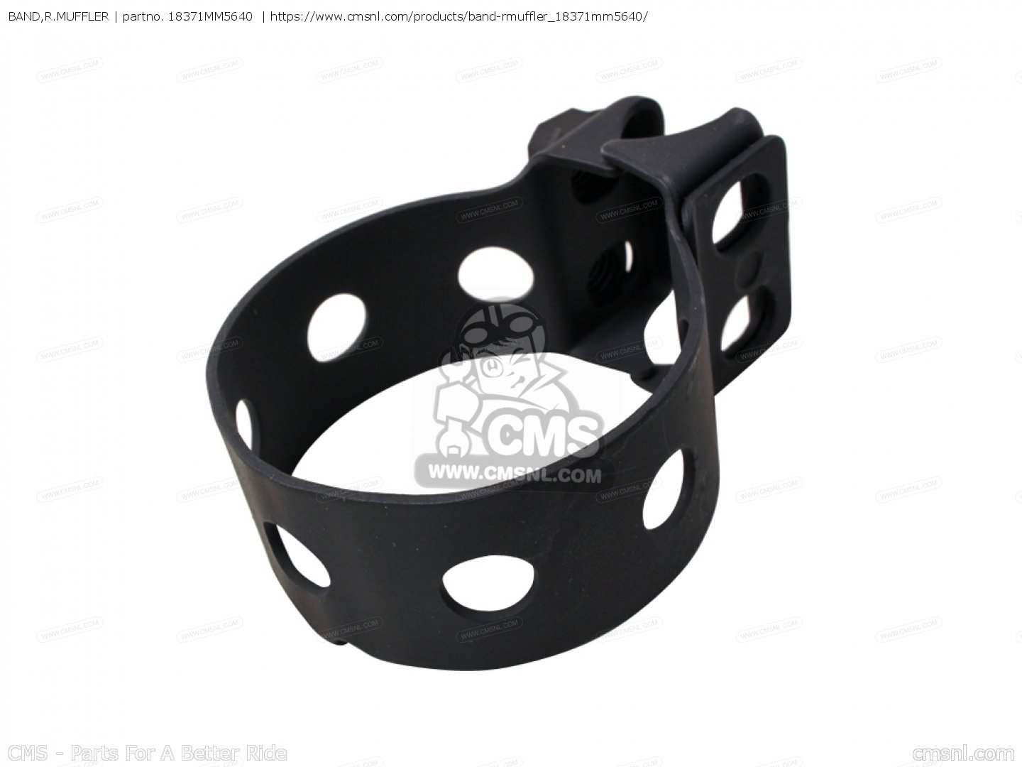 18371MM5640: BAND,R.MUFFLER Honda - buy the 18371-MM5-640 at CMSNL