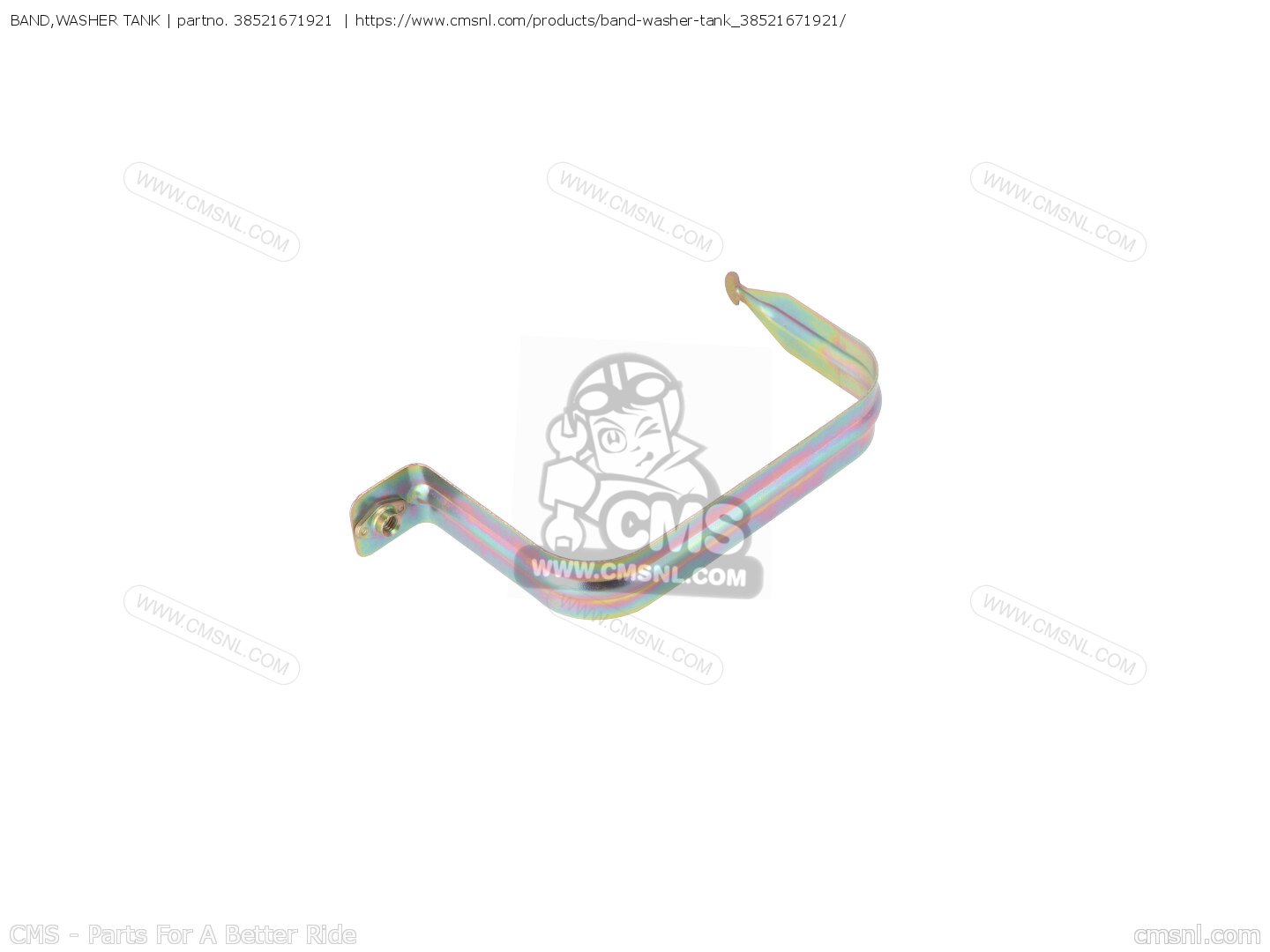 38521671921: BAND,WASHER TANK Honda - buy the 38521-671-921 at CMSNL