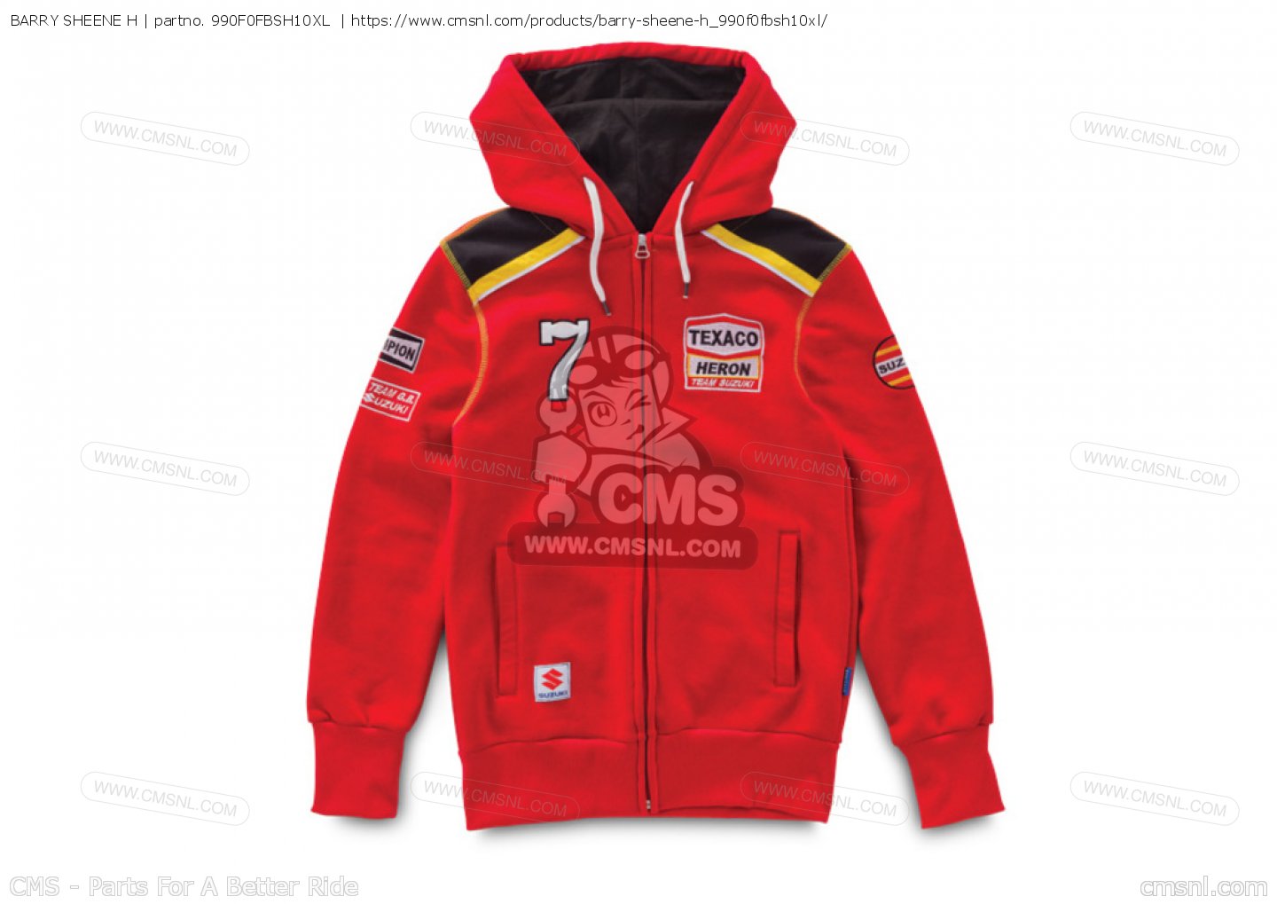 990F0FBSH10XL: BARRY SHEENE H Suzuki - buy the 990F0-FBSH1-0XL at CMSNL