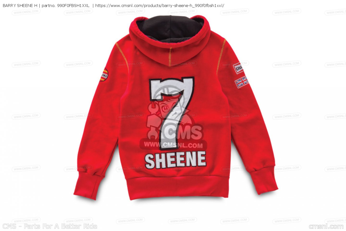 990F0FBSH1XXL: Barry Sheene H Suzuki - buy the 990F0-FBSH1-XXL at CMSNL