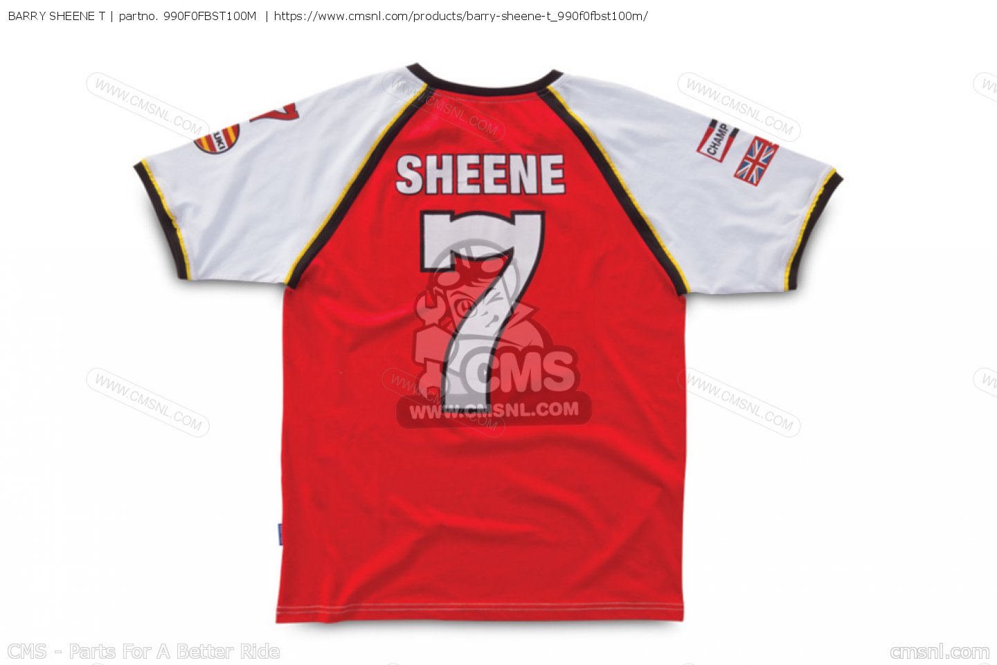 990F0FBST100M: BARRY SHEENE T Suzuki - buy the 990F0-FBST1-00M at CMSNL