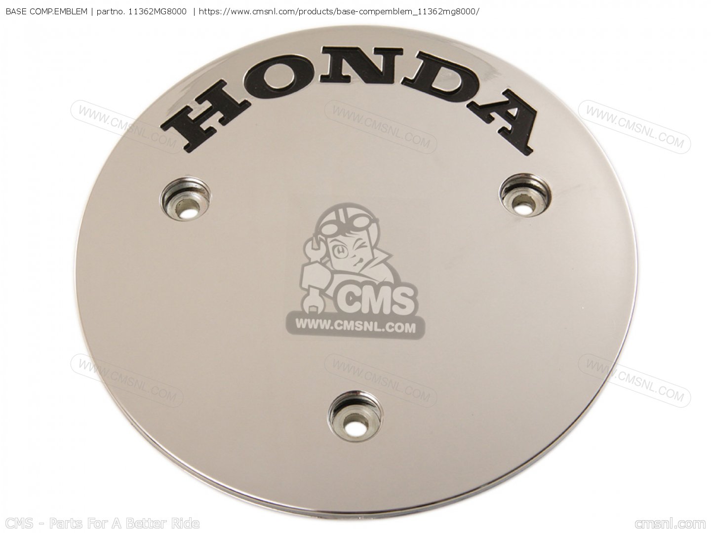 11362MG8000: BASE COMP.EMBLEM Honda - buy the 11362-MG8-000 at CMSNL