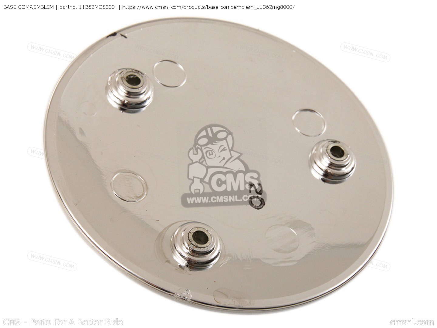 11362MG8000: BASE COMP.EMBLEM Honda - buy the 11362-MG8-000 at CMSNL